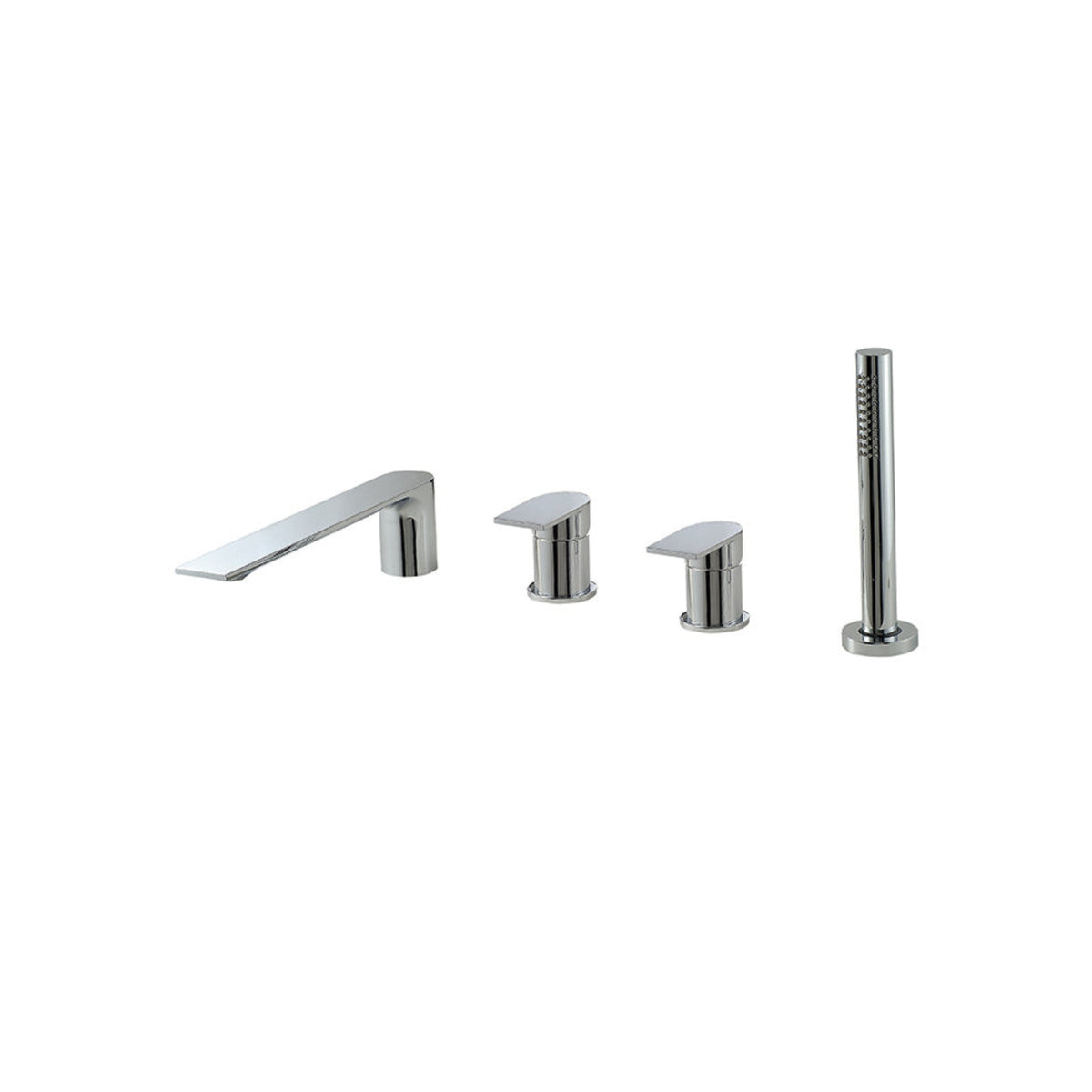 Robinet de bain 4 morceaux avec douchette Collection Alpha — Plomberie ...