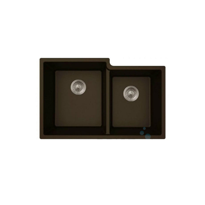 Double offset Granite Undermount kitchen sink Virtuo Collection ...