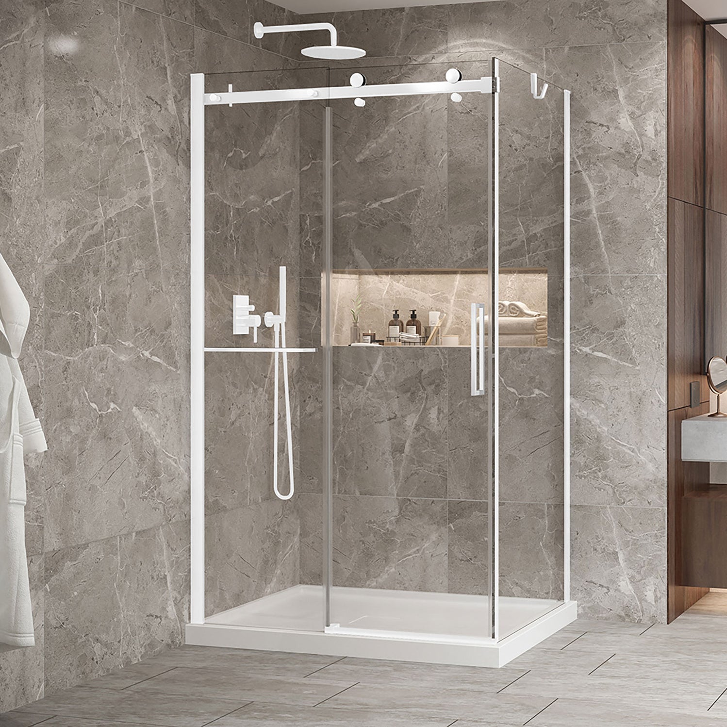 Bellini Two-Sided Shower Door: Elegance and Functionality — Plomberie ...