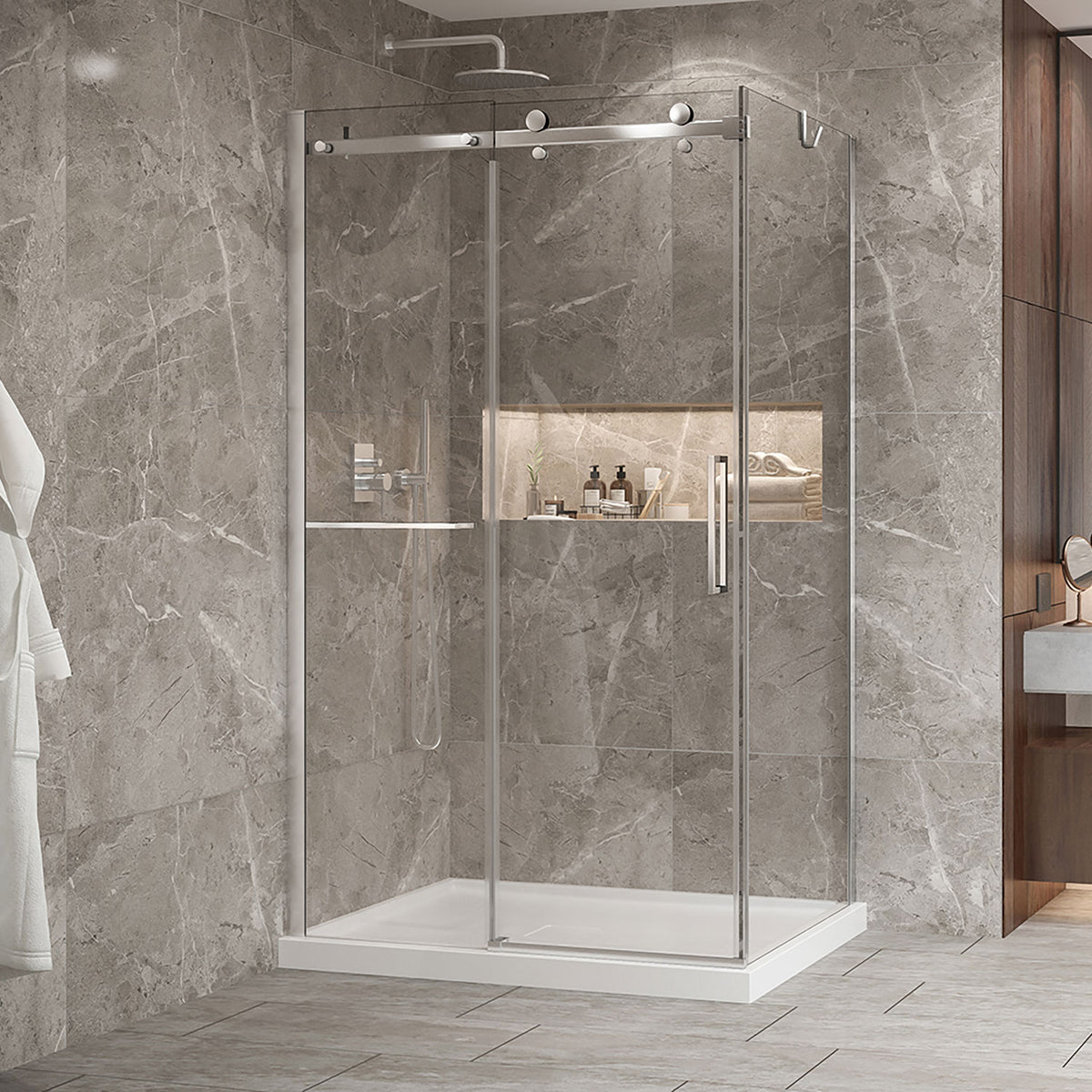 Bellini Two-Sided Shower Door: Elegance and Functionality — Plomberie ...