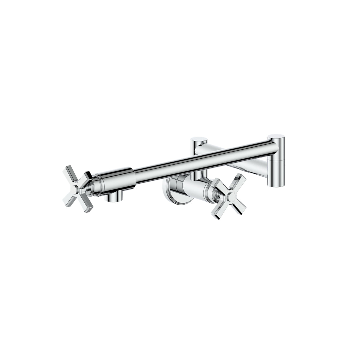 Wall-mounted filler faucet with cross handles Zehn Collection ...