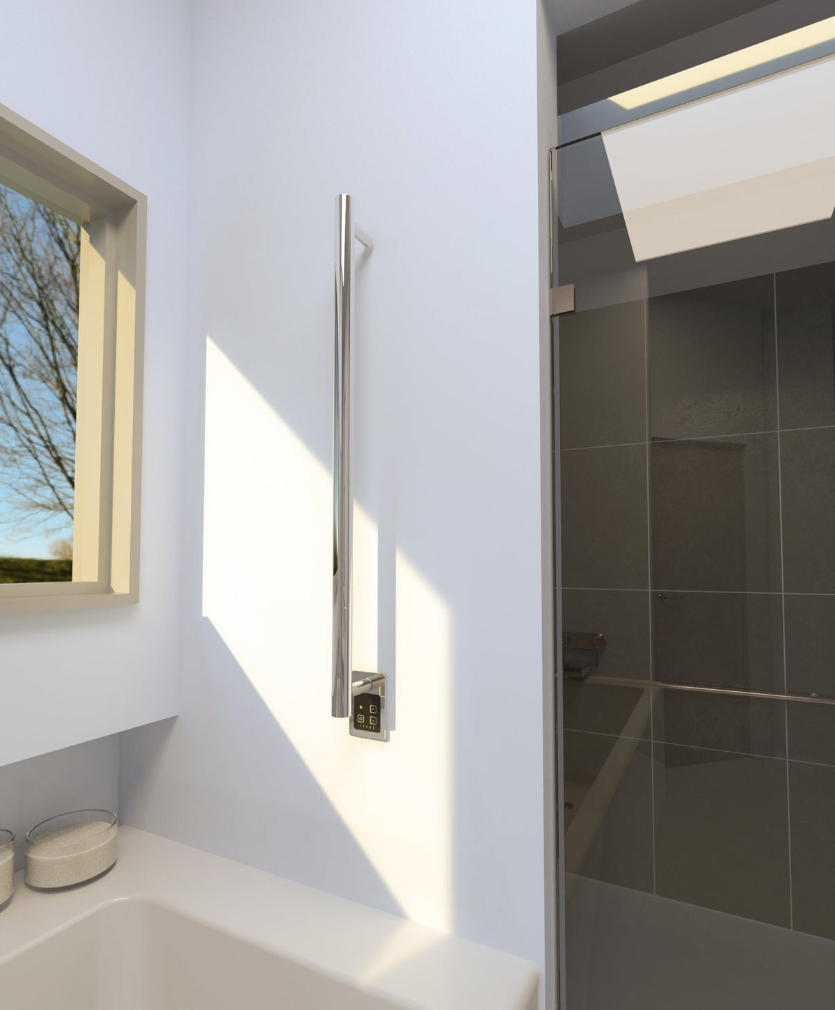 Heated towel rack round bar Model i40RO MODELLO i Collection ...
