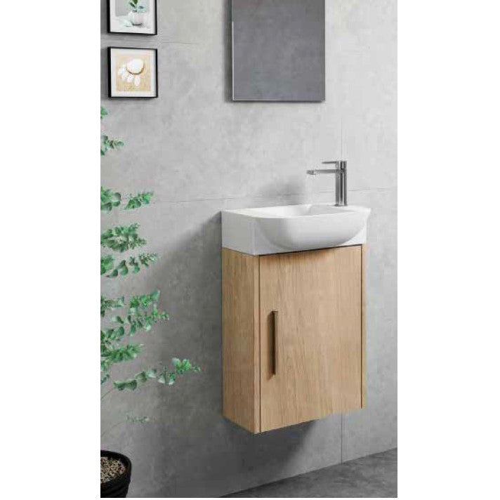 Vanité murale avec lavabo monotrou intégré Veco 45 — Plomberie Mascouche